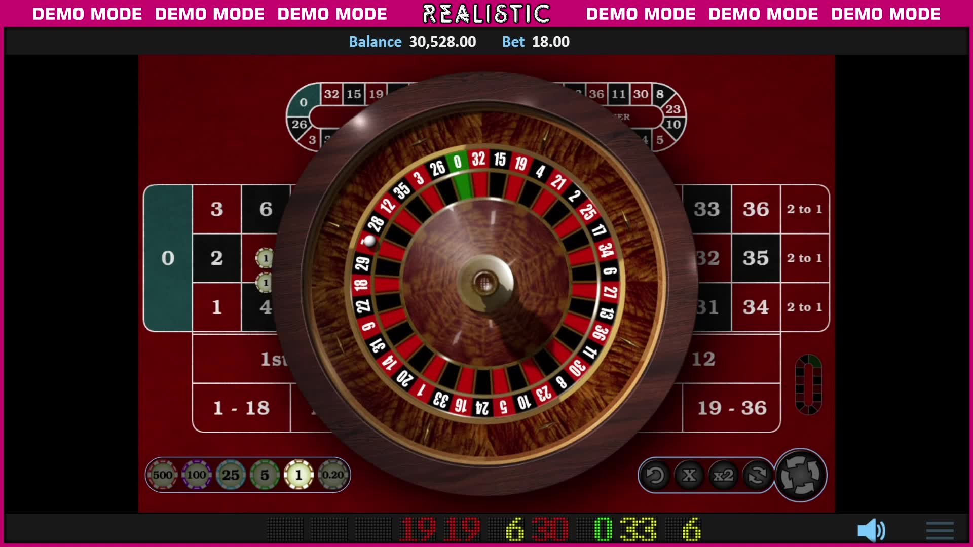 Roulette European - Realistic Games